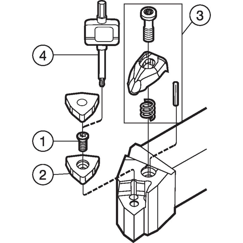 Sandvik Coromant - Indexable Turning Toolholder: DCLNR164D, Wedge | MSC ...