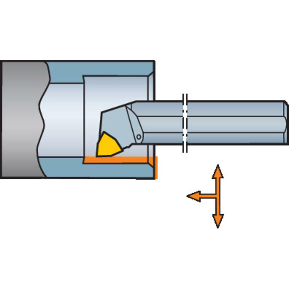 Sandvik Coromant - Indexable Boring Bar: A32U-DWLNR4, 2-1/2" Min Bore ...