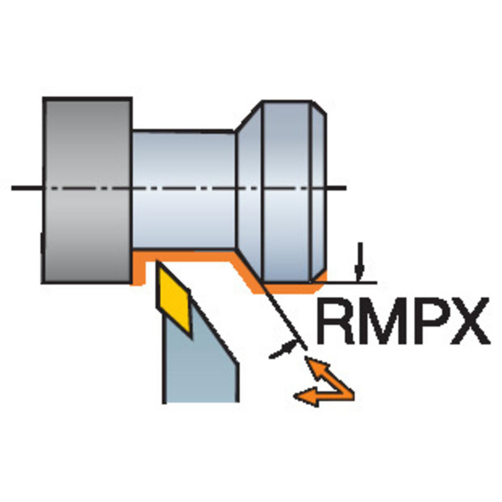 Sandvik Coromant - Indexable Turning Toolholder: TR-V13JBL16D, Screw ...