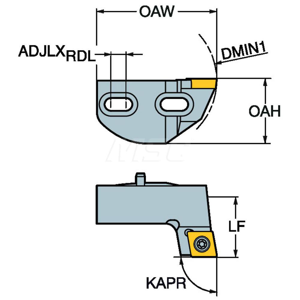 Sandvik Coromant - Indexable Boring Cartridge: Series DuoBore, Right ...
