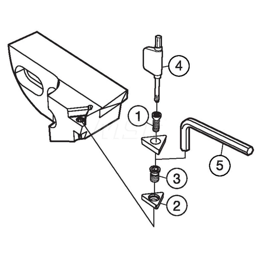 Sandvik Coromant - Indexable Boring Cartridge: Series DuoBore, Right ...