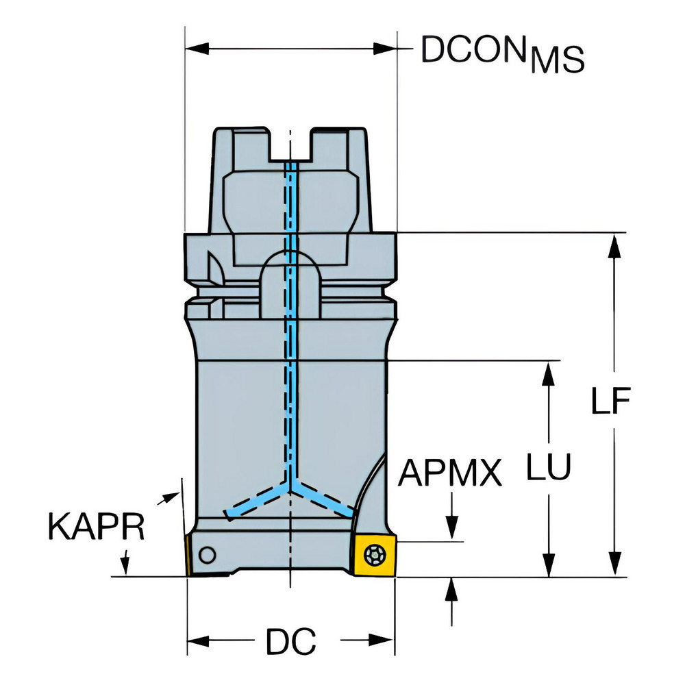 Sandvik Coromant - 50mm Cut Dia, 63mm Arbor Hole Dia, 5.5mm Max Depth ...