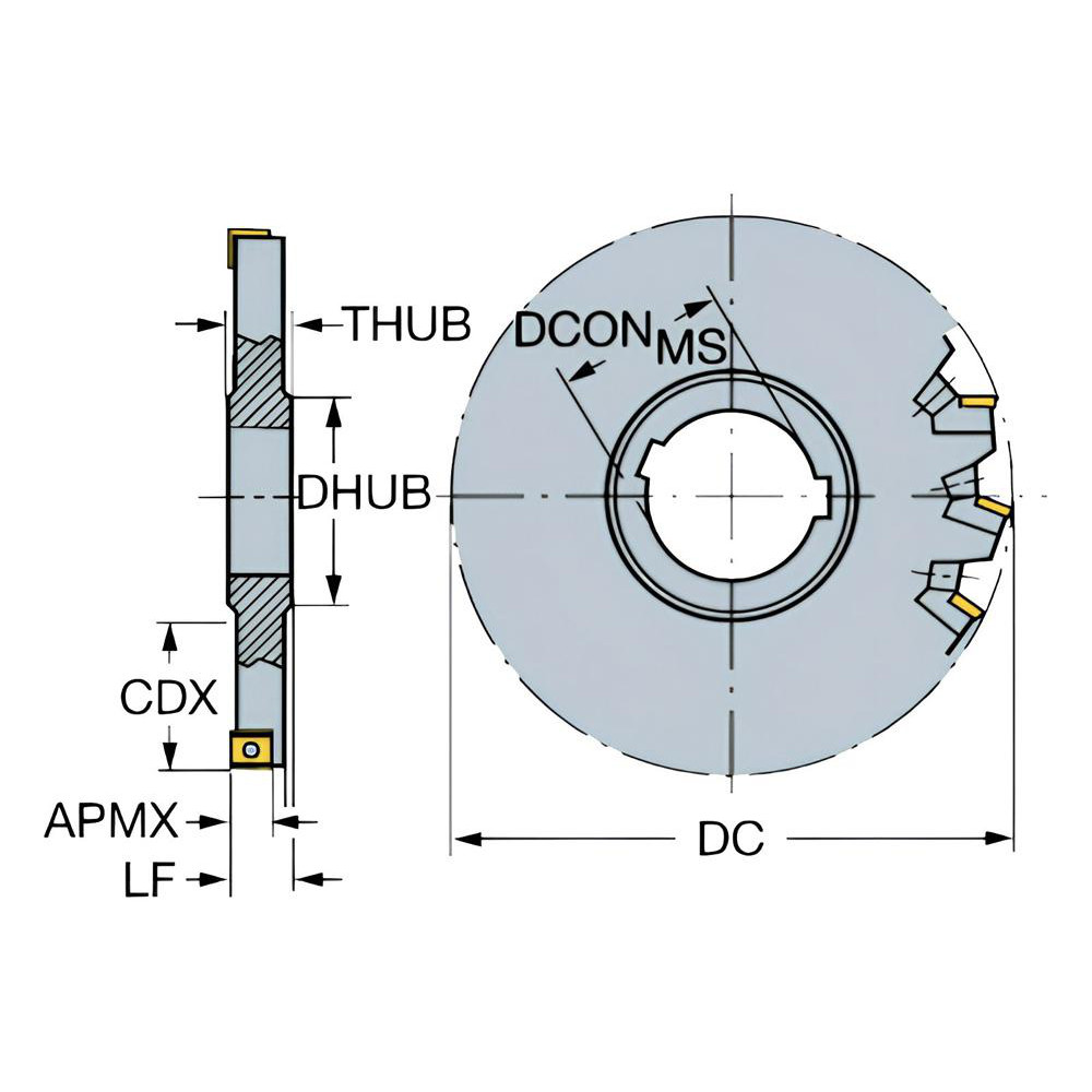 Sandvik Coromant - Indexable Slotting Cutter: 315.00 mm Cutter Dia ...