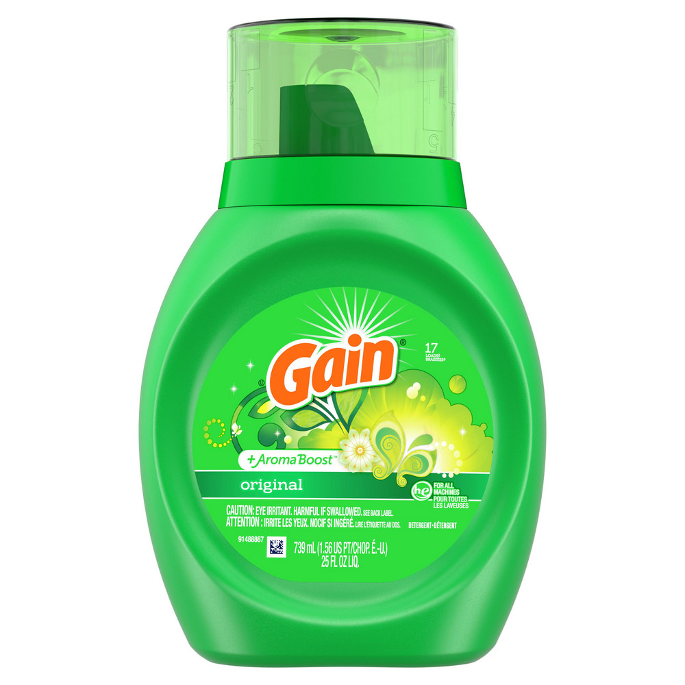 Gain - Gain Liquid Laundry Detergent, 17 loads, 25 fl oz, 6/Case | MSC ...