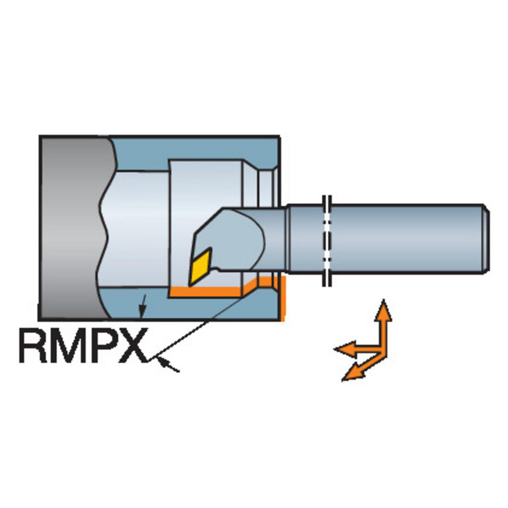 Sandvik Coromant - Indexable Boring Bar: A08M-SDUPR2-E, 17.30 mm Min ...