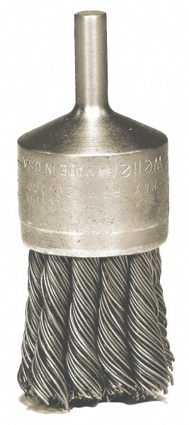 Weiler - 1-1/8" Diam Stainless Steel Knotted End Brush - 49729957 - MSC ...