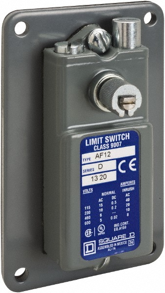 Square D - General Purpose Limit Switch: SPDT, NC, Rotary Head, Side ...