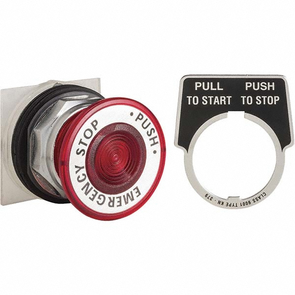 Schneider Electric - Push-Button Switch: 30 mm Mounting Hole Dia ...