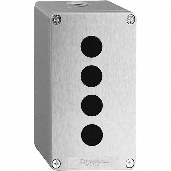 Schneider Electric - 4 Hole, 22mm Hole Diameter, Die Cast Zinc ...