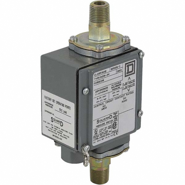 Square D - 4, 13 and 4X NEMA Rated, SPDT, 175 psi, Electromechanical ...