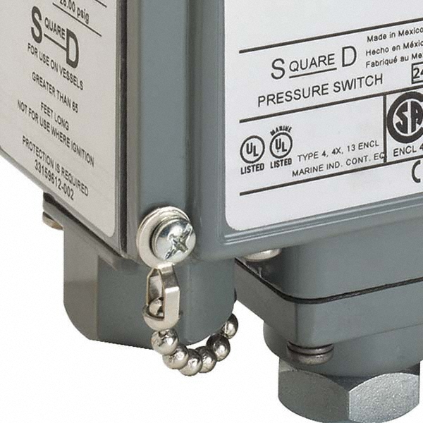Square D - 4, 13 and 4X NEMA Rated, SPDT, 500 psi, Electromechanical ...