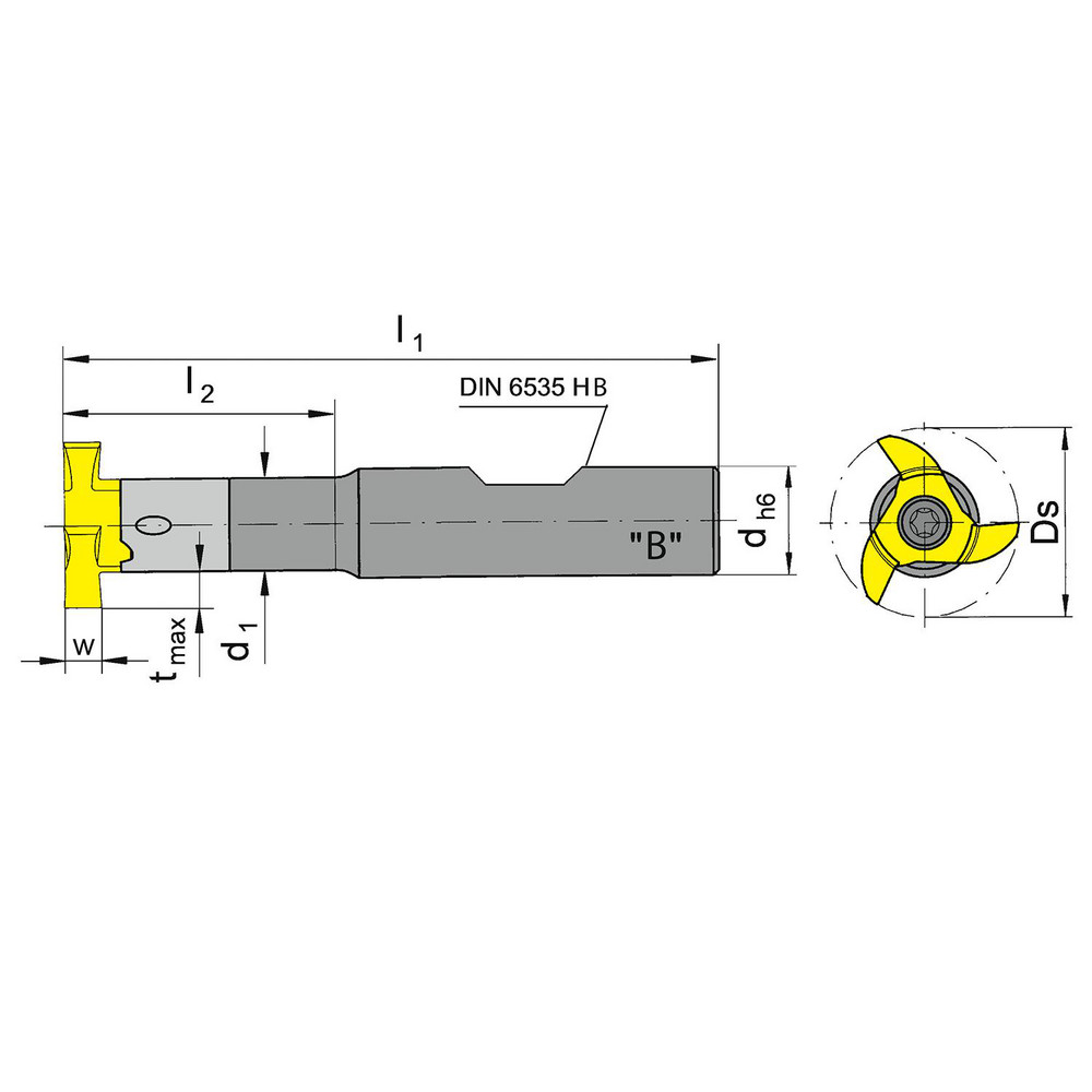 HORN - Replaceable Tip Milling Shanks: Shank Type: Cylindrical; Shank ...