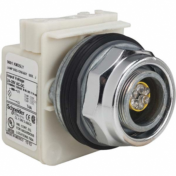Schneider Electric - 110-120 VAC at 25/30 Hz Green Lens Incandescent ...