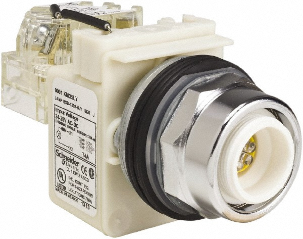 Schneider Electric - 24-28 VAC/VDC LED Push-to-Test Pilot Light ...