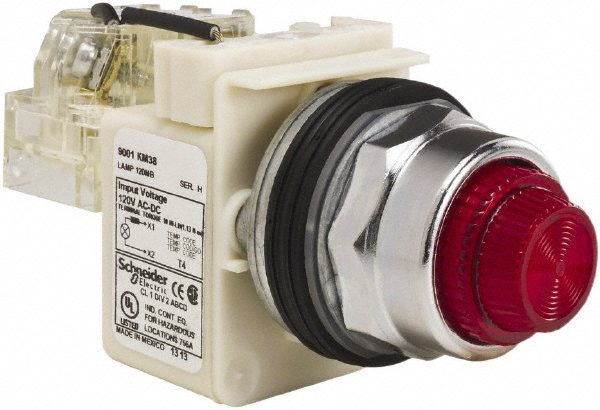 Schneider Electric - 120 VAC Red Lens Indicating Light - 49891401 - MSC ...