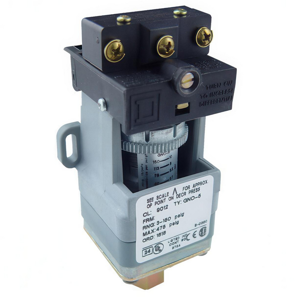 Square D - SPDT, 5 to 250 psi, Electromechanical Pressure and Level ...