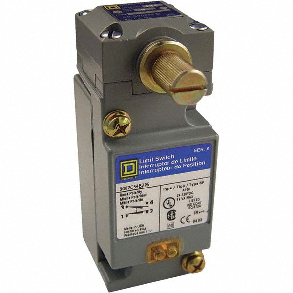 Square D - General Purpose Limit Switch: SPDT, NC, Rotary Head, Side ...