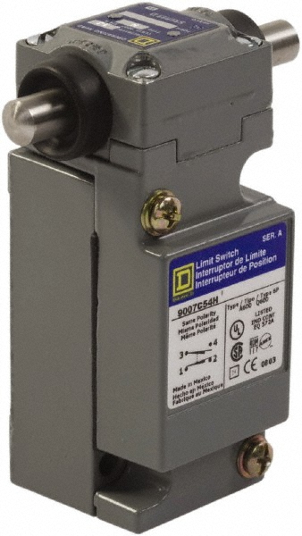 Square D - General Purpose Limit Switch: SPDT, NC, Roller Plunger, Side ...