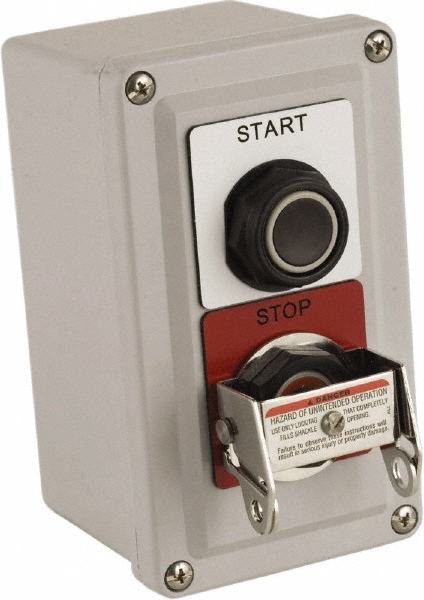 Square D - Push-Button Control Station: Momentary, NO/2NC, Start & Stop ...