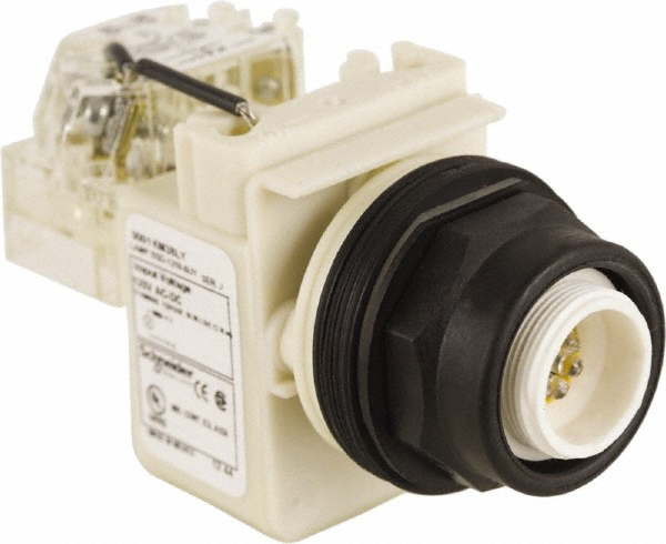Schneider Electric - 120 V Yellow Lens LED Pilot Light | MSC Direct