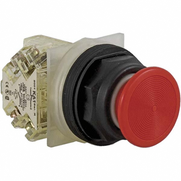 Schneider Electric - Push-Button Switch: 1.22" Mounting Hole Dia ...