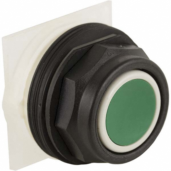 Schneider Electric - 30mm Mount Hole, Extended Straight, Pushbutton Switch with Contact Block ...