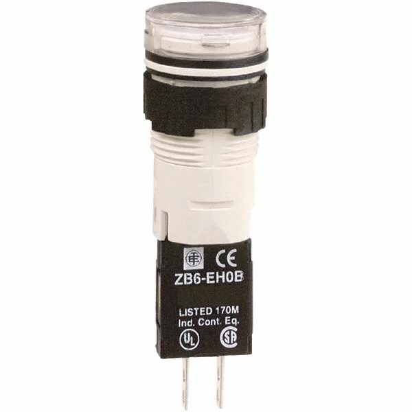 Schneider Electric - 48-120 VAC/VDC White Lens LED Pilot Light ...