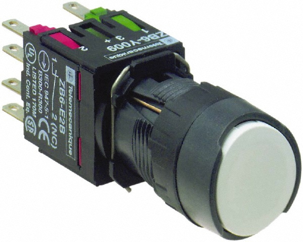 Schneider Electric - Push-Button Switch: 16 mm Mounting Hole Dia ...