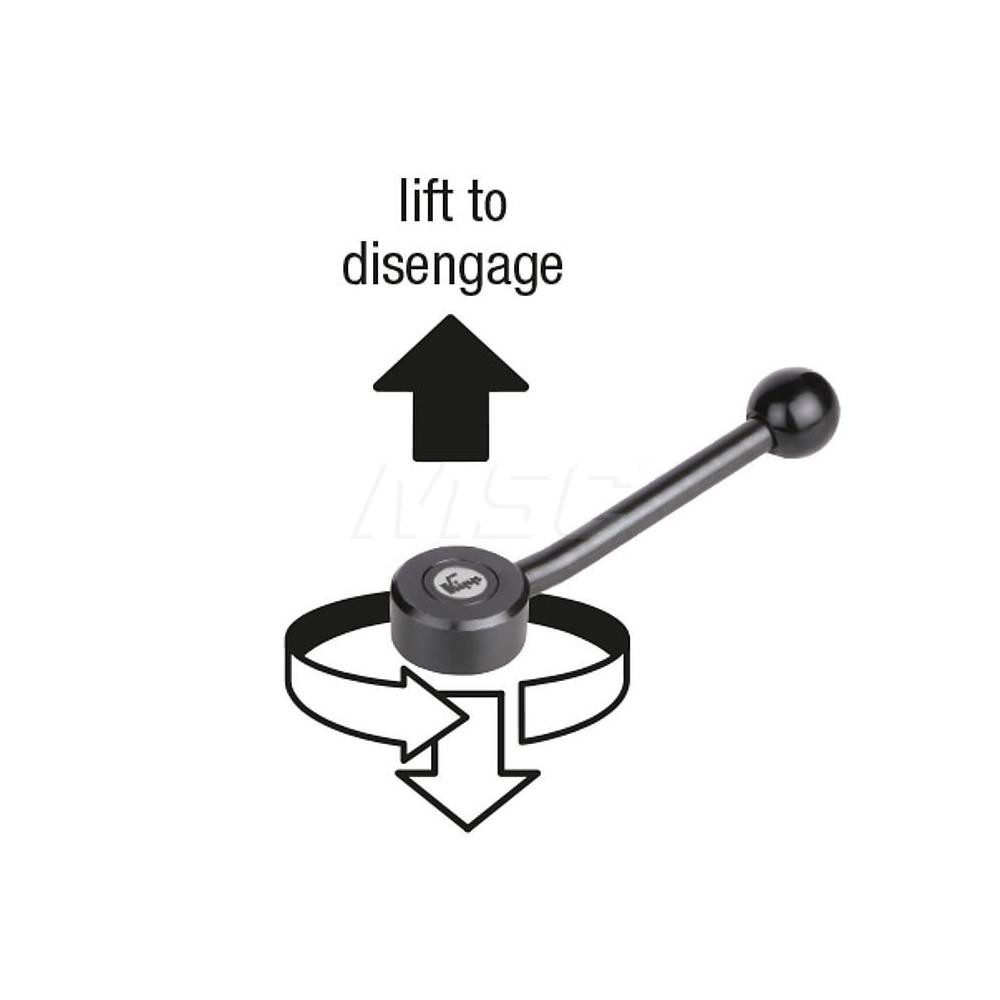 KIPP - Adjustable Clamping Handle: Adjustable Tension Lever, 5/16-18 ...