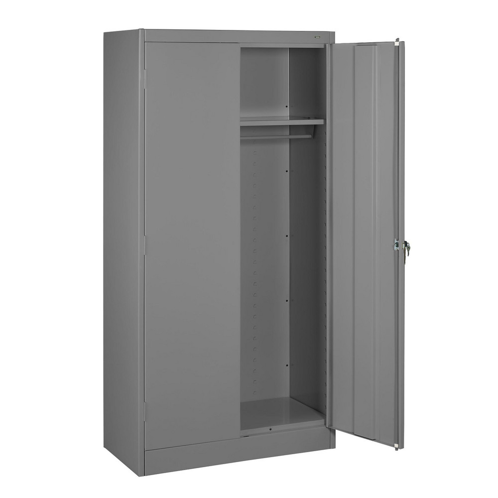 Tennsco - Steel Wardrobe Cabinet: 36" Wide, 18" Deep, 72" High | MSC Direct