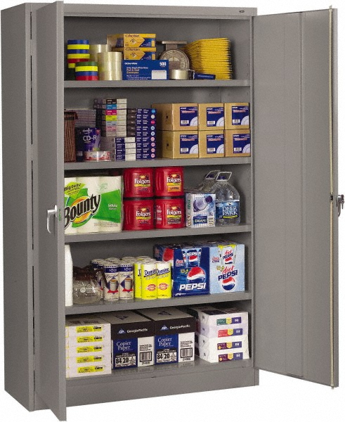 Tennsco - 5 Shelf Locking Storage Cabinet - 50162338 - MSC Industrial ...