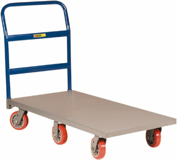 Little Giant® - 6-Wheeled Platform Truck: Steel, 9" High, 60" Long ...
