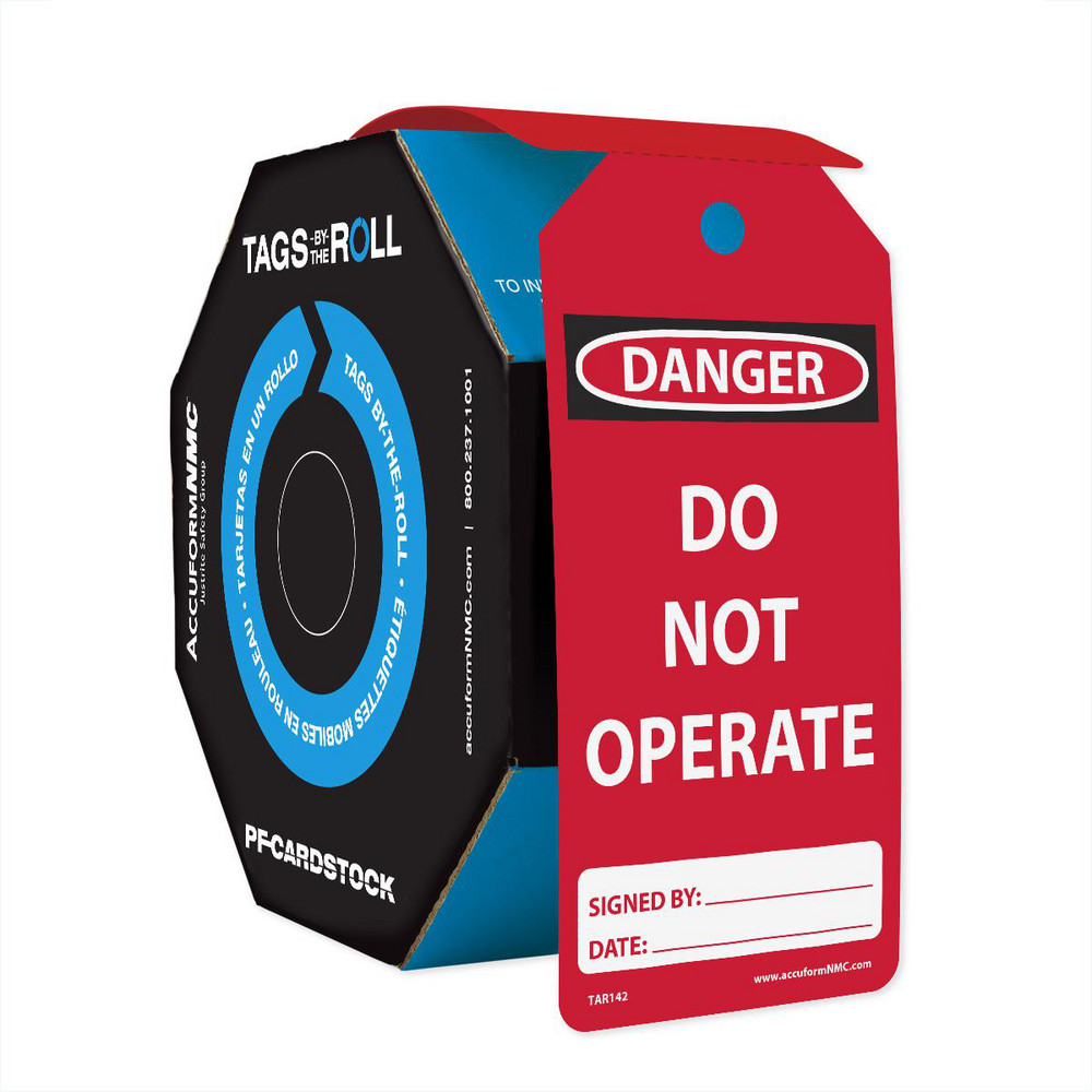 AccuformNMC - Accident Prevention Tag: Rectangle, 6-1/4" High ...