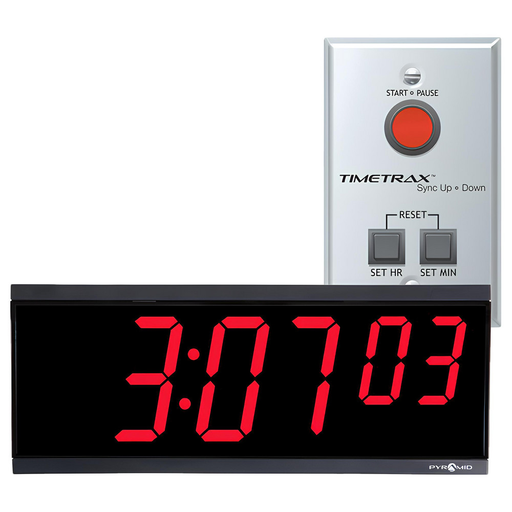 Pyramid - Office Wall Clocks: Clock Type: Digital; Display Type: LED ...