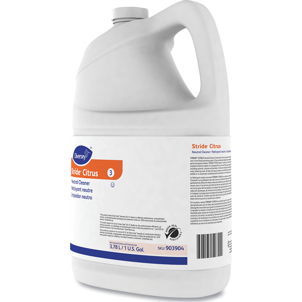 Diversey - Stride Citrus Neutral Cleaner, 1 Gal, Manual, 4/CT | MSC Direct