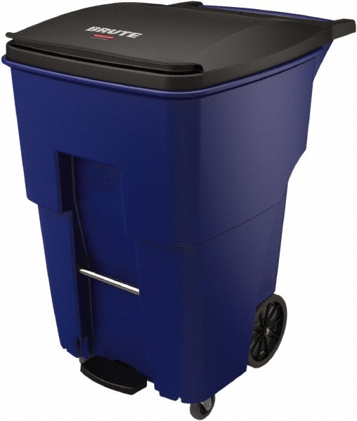 Rubbermaid - 95 Gal Blue Rectangle Trash Can - 50614585 - MSC ...