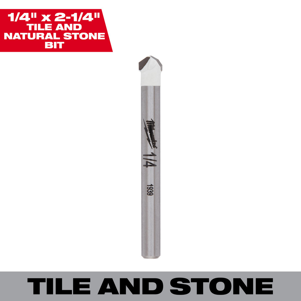 Milwaukee Tool - Tile & Glass Drill Bits: Drill Bit Size: 0.25 in ...