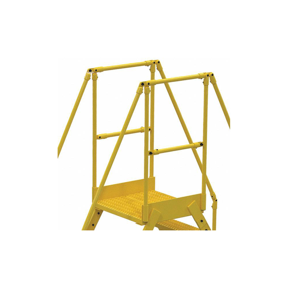 Vestil - 5-Step Steel Crossover Bridge Platform: 500 lb Capacity, 23-1/ ...