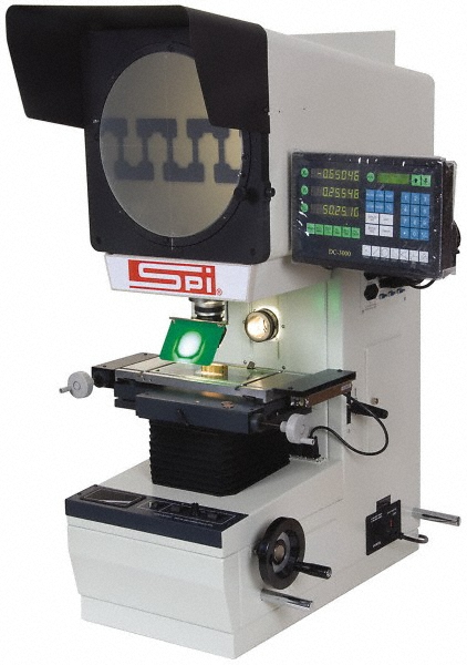 SPI - Optical Comparator: 12" Screen Dia, Vertical Orientation, 10x ...