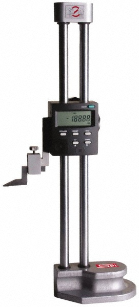 SPI - Electronic Height Gage: 12" Max, 0.0100 micron Resolution | MSC ...