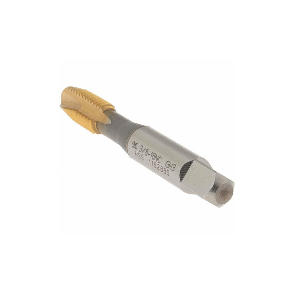 OSG - Spiral Point Tap: 3/8-16 UNC, 3 Flutes, Plug Chamfer, 3B Class of ...