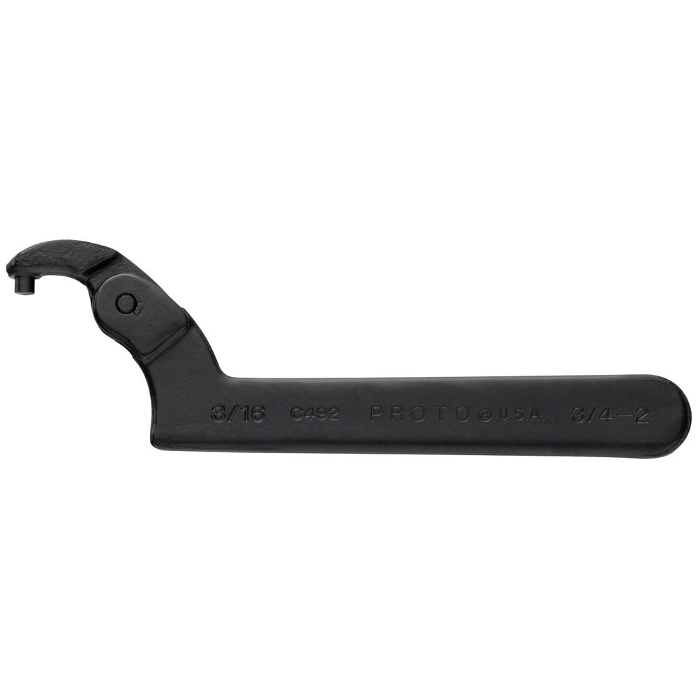 Proto - 3/4" to 2" Capacity, Black Oxide Finish, Adjustable Pin Spanner ...