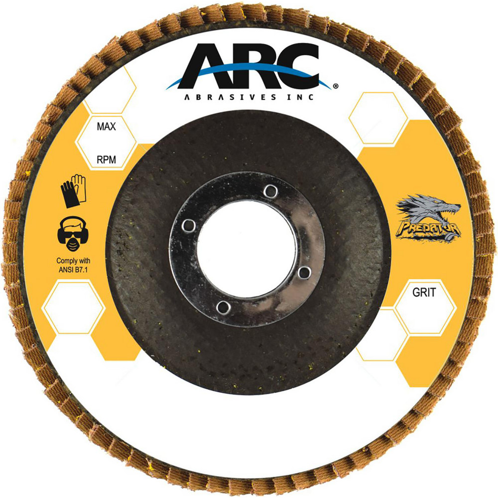ARC Abrasives - Flap Disc: 4-1/2" Dia, 7/8" Hole, 60 Grit, Ceramic ...
