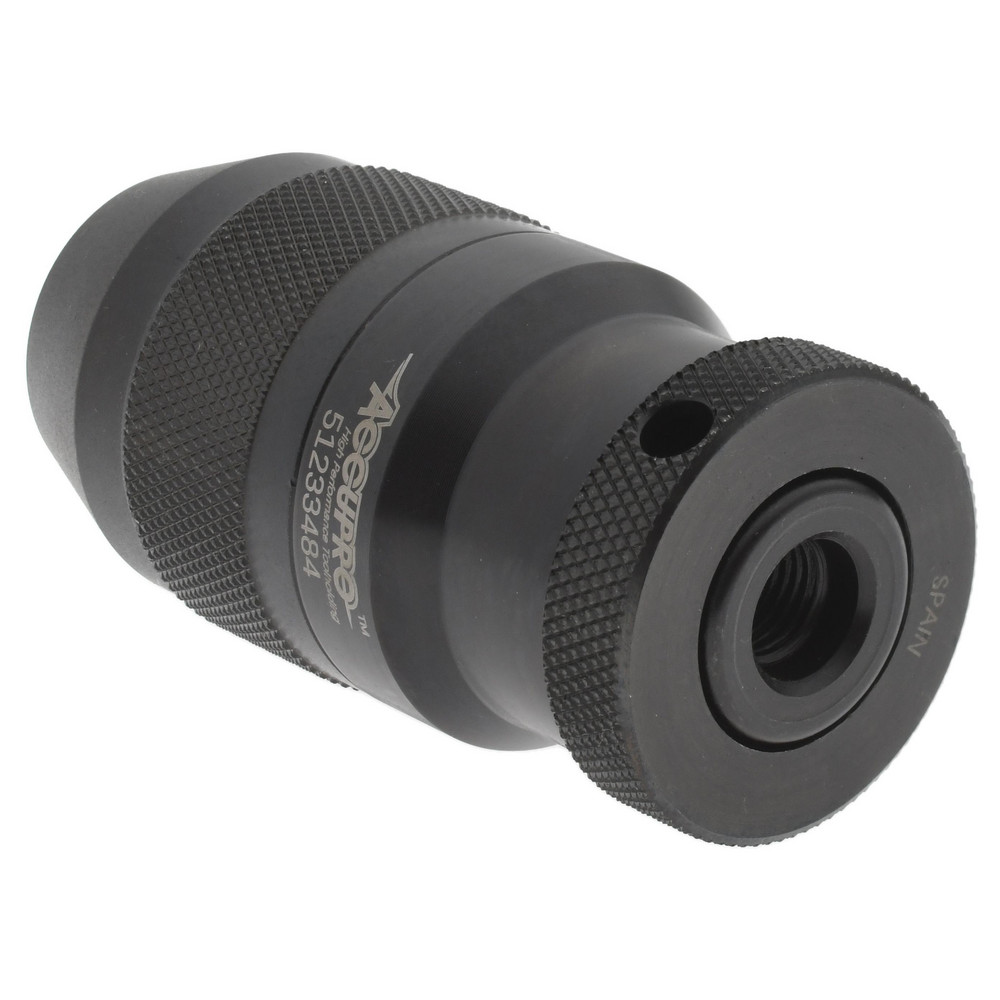 Accupro - Drill Chuck: 1/32 to 5/16" Capacity, Threaded Mount, 3/8-24 ...