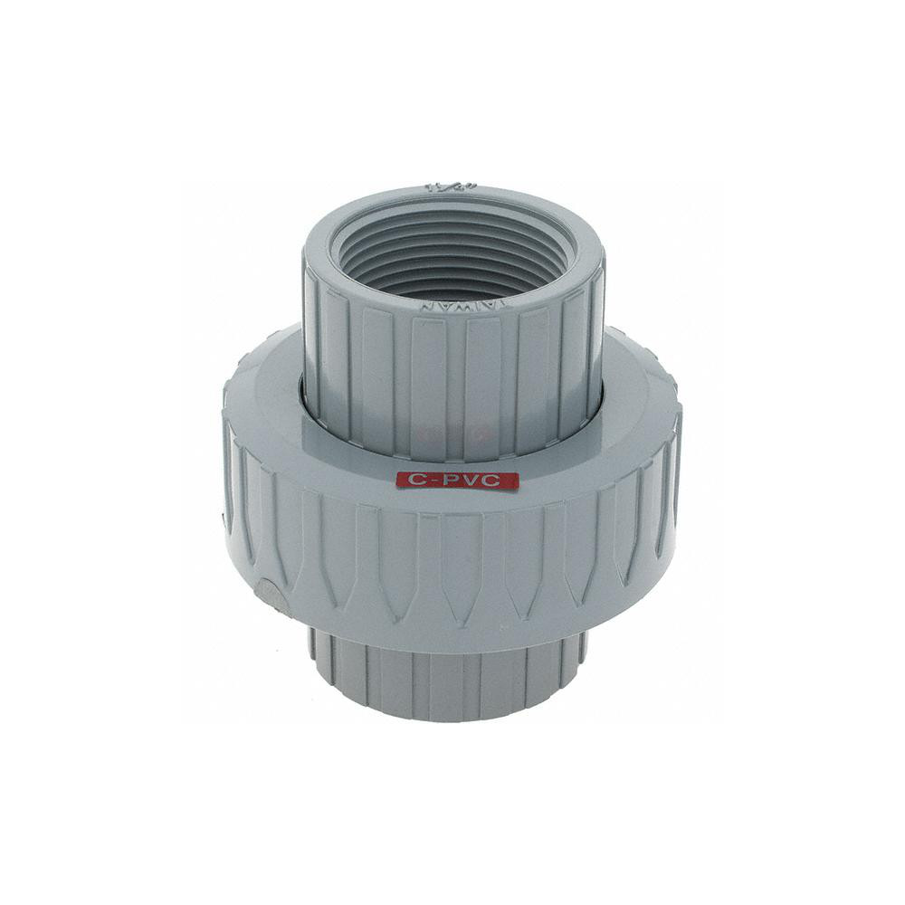 Value Collection - 1-1/4" CPVC Plastic Pipe Union with EPDM O-Ring ...