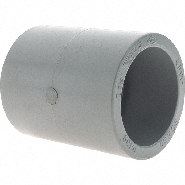 Value Collection - 1-1/2" CPVC Plastic Pipe Coupling - 51240174 - MSC ...