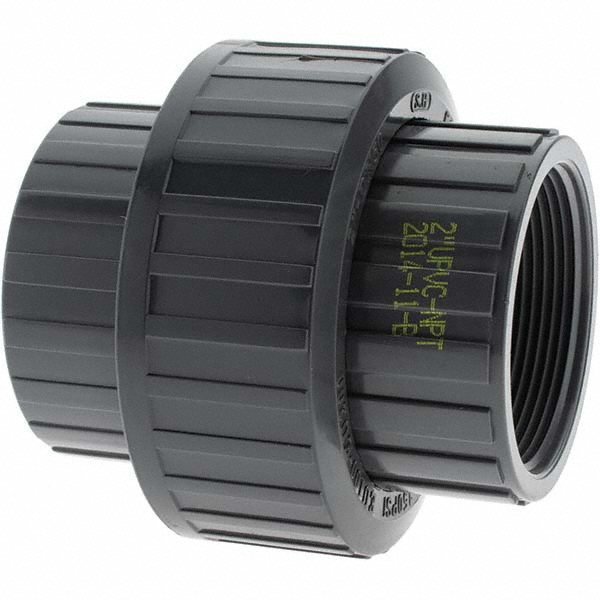 Value Collection - 2" PVC Plastic Pipe Union with EPDM O-Ring | MSC Direct