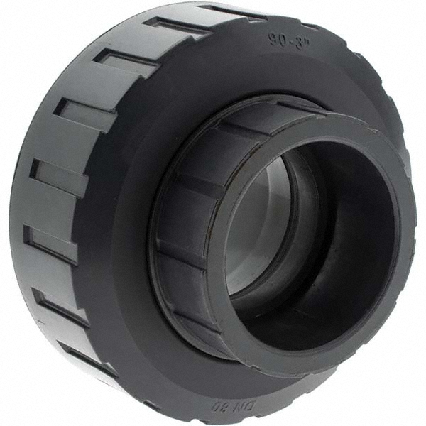 Value Collection - 3" PVC Plastic Pipe Union with EPDM O-Ring ...