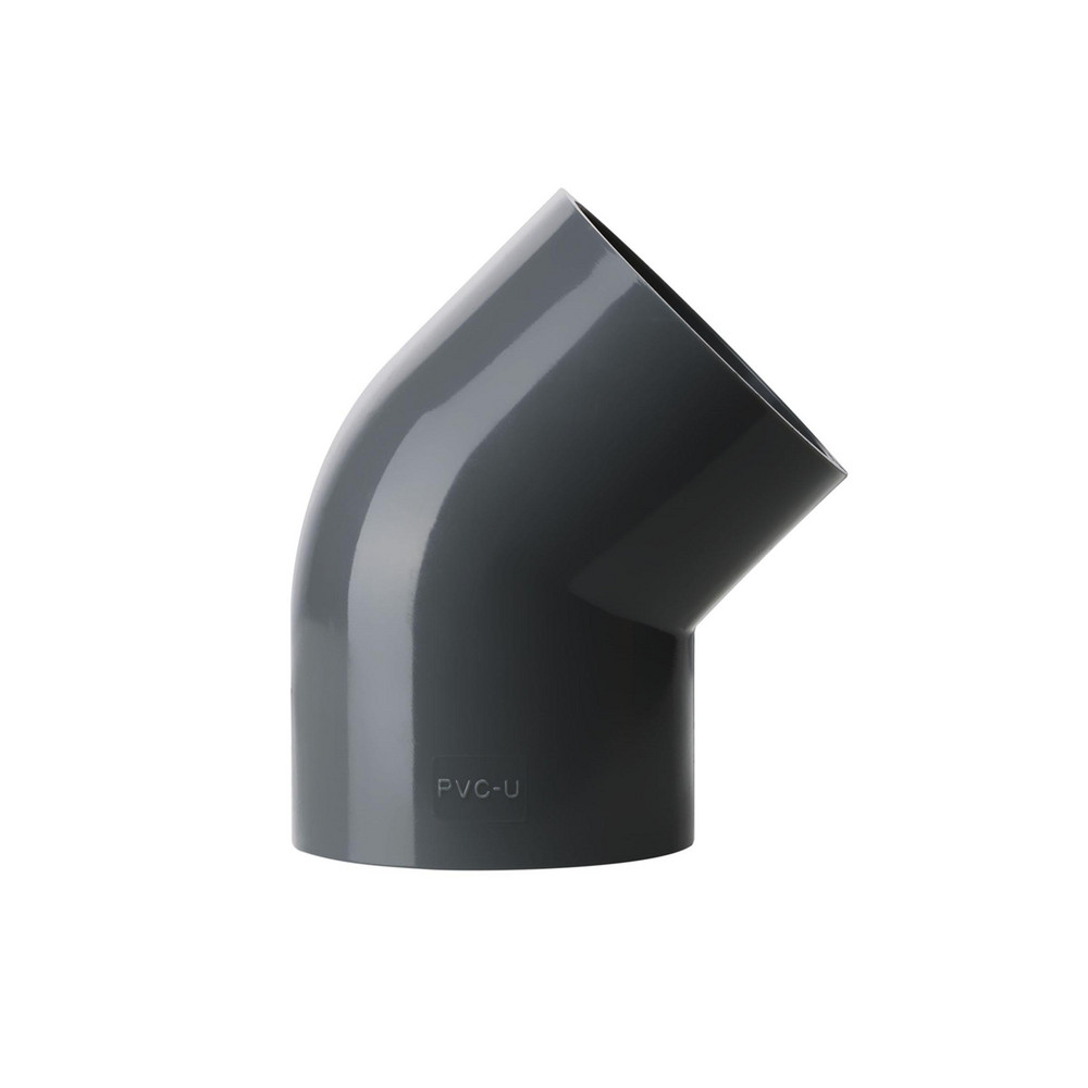 Value Collection - 1" PVC Plastic Pipe 45° Elbow | MSC Direct