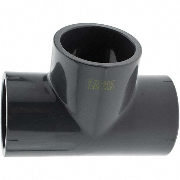Value Collection - 2" PVC Plastic Pipe Tee - 51260883 - MSC Industrial ...